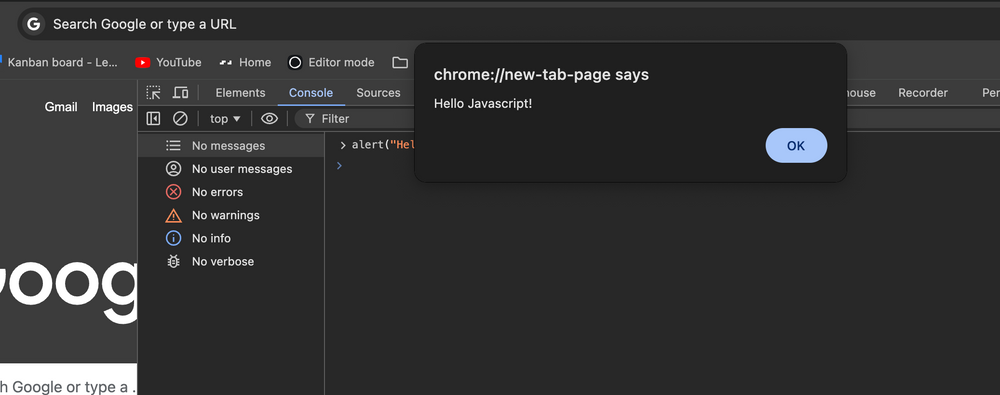 Alerts, prompt and confirm