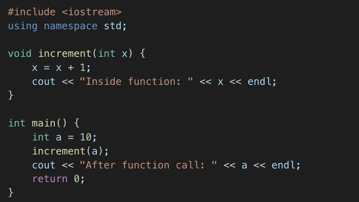 Call by Value, Call by Pointer, and Call by Reference