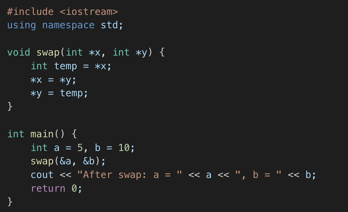 Call By Value Call By Pointer And Call By Reference