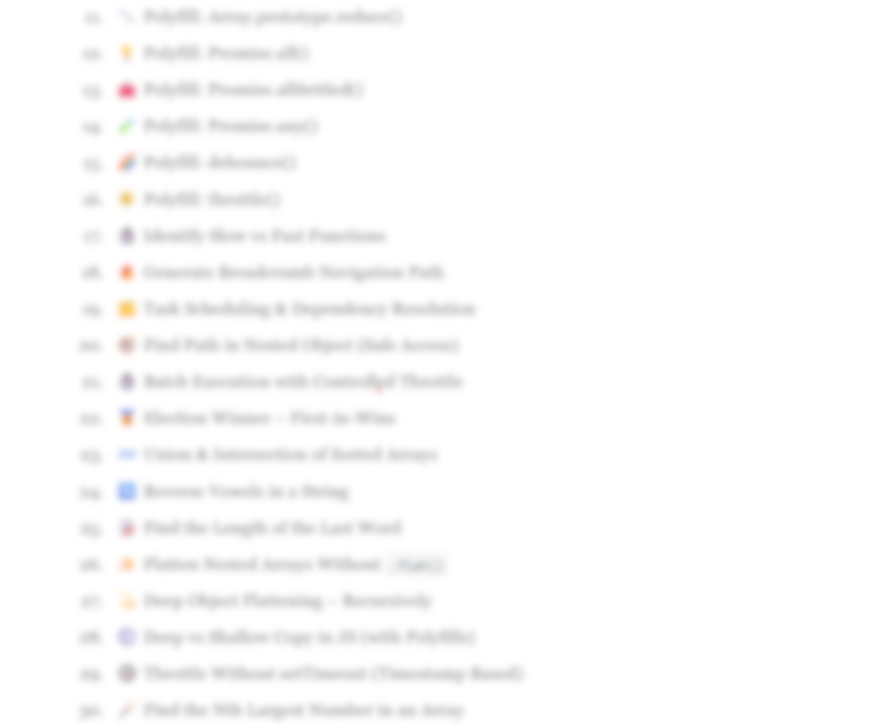 💡 Frontend Dsa Series 50 Essential Javascript Coding Questions For Interviews